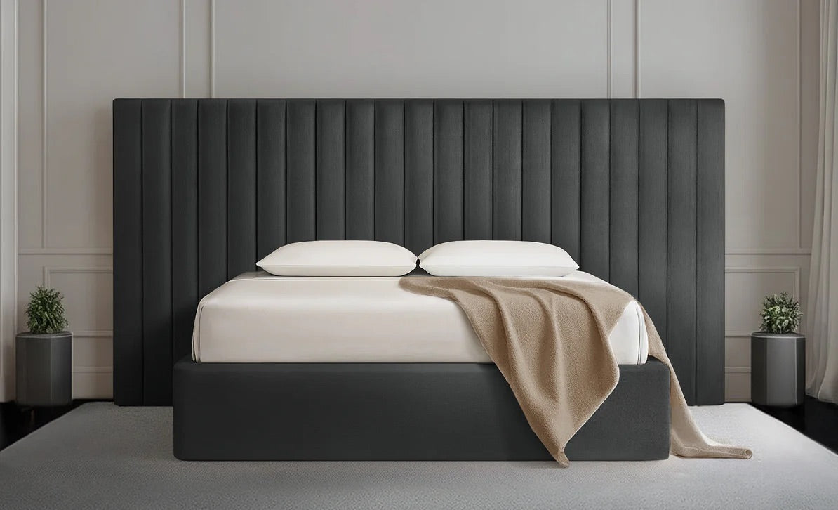 MILAN Bed Frame Midnight Gray – Sleep City Mattress Supercenter
